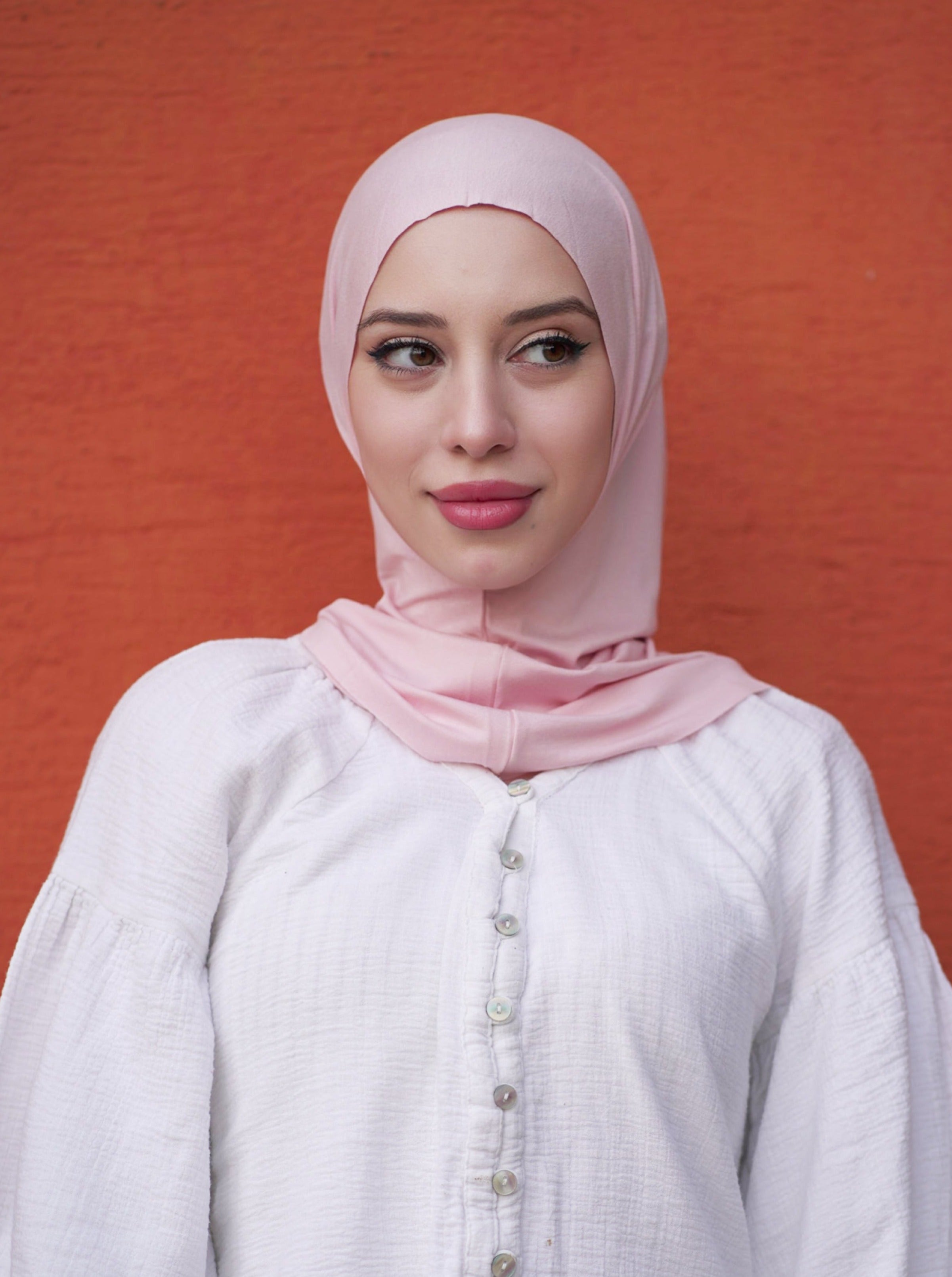 Practical hijab "Easy" - lightrose – CHEVMON