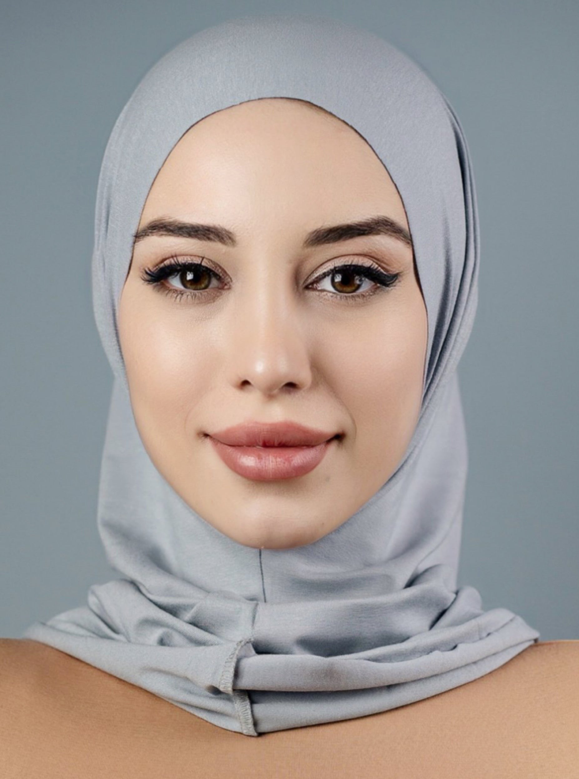 Practical hijab "Easy" - lightgrey – CHEVMON