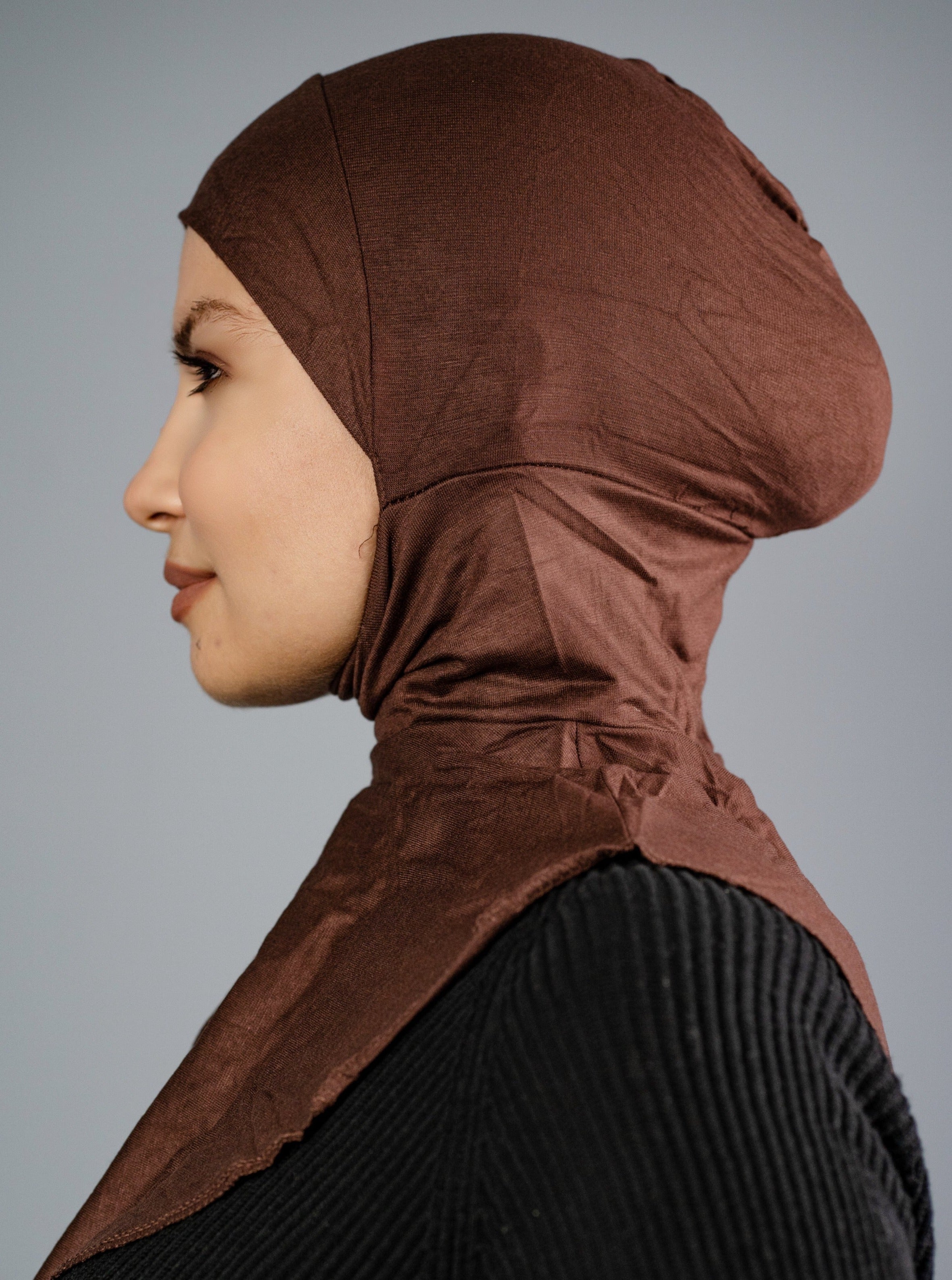 Full-coverage classic underscarf - woodbrown – CHEVMON